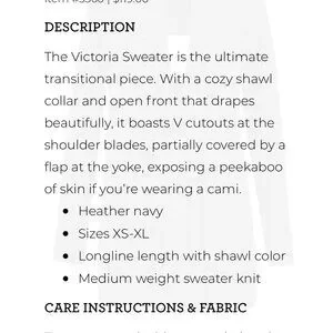 CAbi | Sweaters | Cabi Victoria 336 Navy Cardigan Sweaterxl | Poshmark